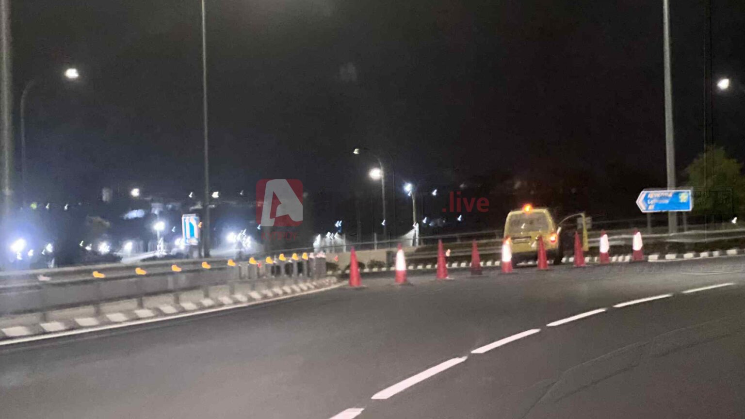 ΦΩΤΟ: «Έκτακτα» έργα στο highway... μια μέρα νωρίτερα και χωρίς καμία ενημέρωση | AlphaNews